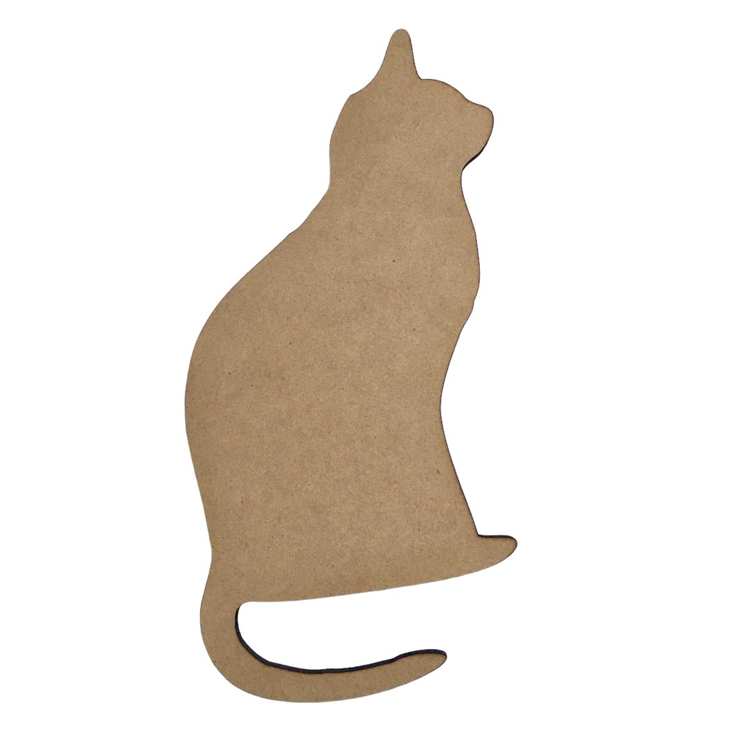 Cat Kitty Cats MDF Shape Raw Cut Out Art - Etsy