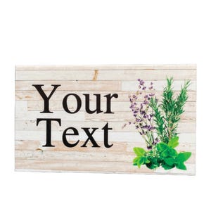 Herb Herbs Garden Custom Personalised Sign - Etsy