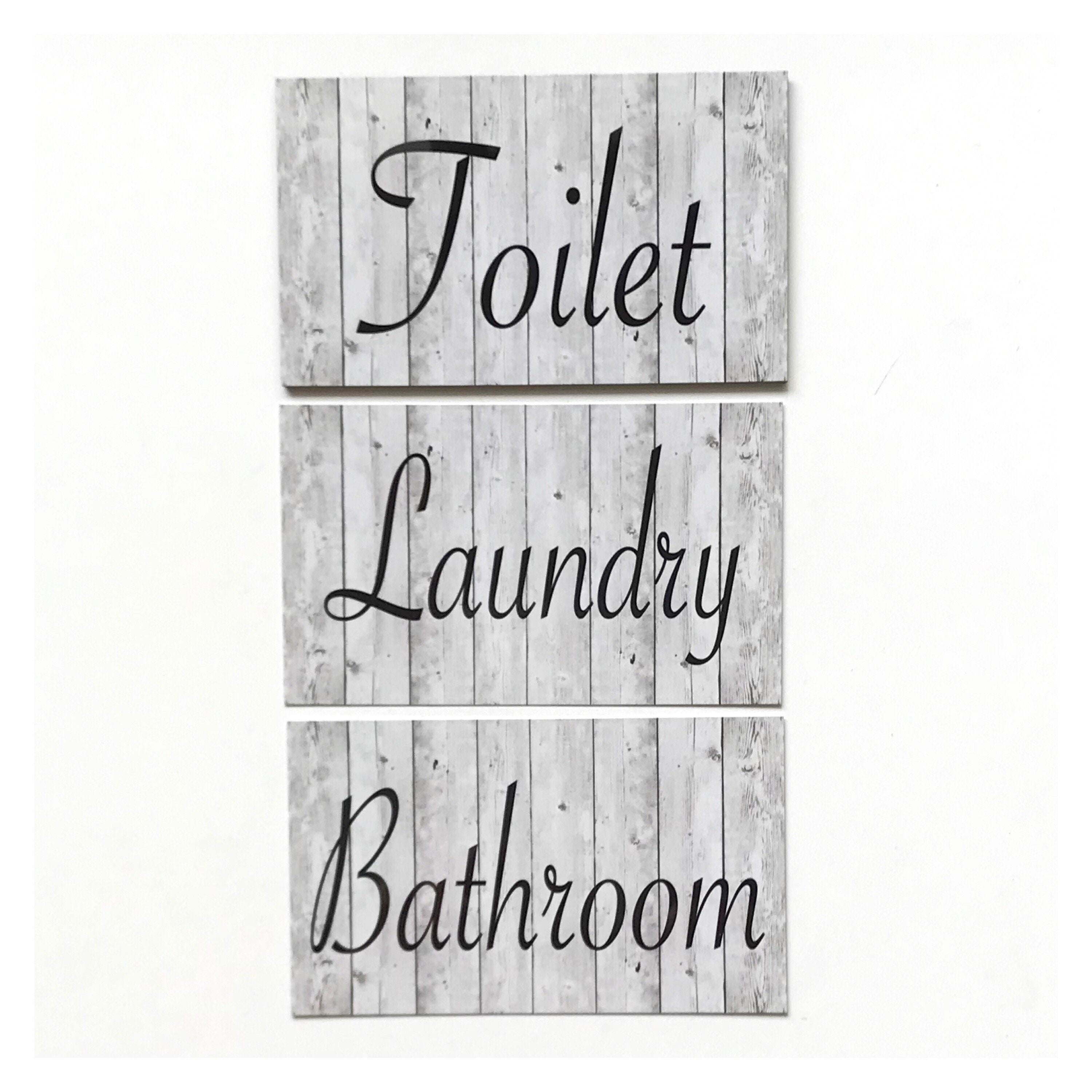 Rooster Chicken Door Room Sign Toilet Laundry Bathroom Wall Hangings ...