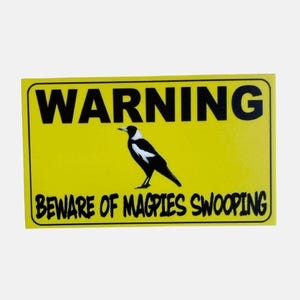 Warning Beware of Magpies Swooping Sign - Etsy