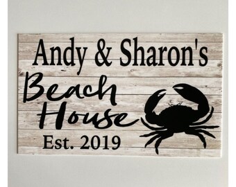 Crab House Sign - Etsy