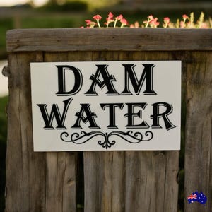 Dam Water Garden Property Tap Sign - Etsy