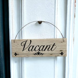 Vacant Engaged Toilet Bathroom Sign - Etsy
