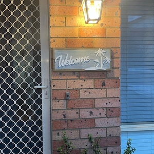 Welcome Sign Rustic Vintage MDF Wood DIY Art Craft - Etsy