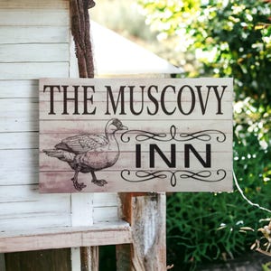 The Muscovy Duck Inn Sign - Etsy