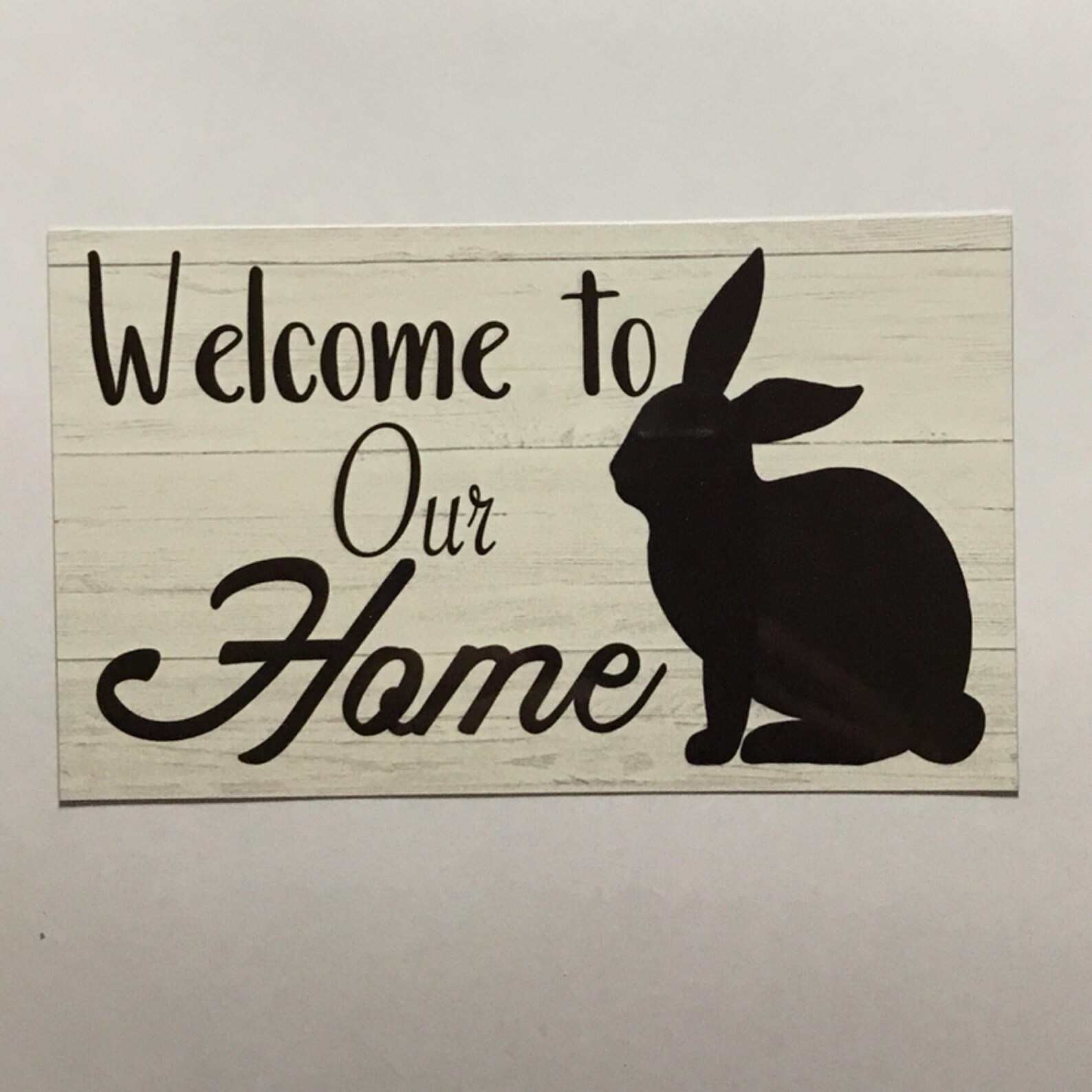 Welcome to Our Home Rabbit Rabbits Sign Front Door or Hutch | Etsy