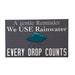 Rainwater in Use Every Drop Counts Eco Water Tank Sign - Etsy
