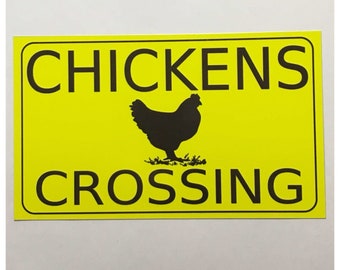 Rooster Crossing Sign | Etsy