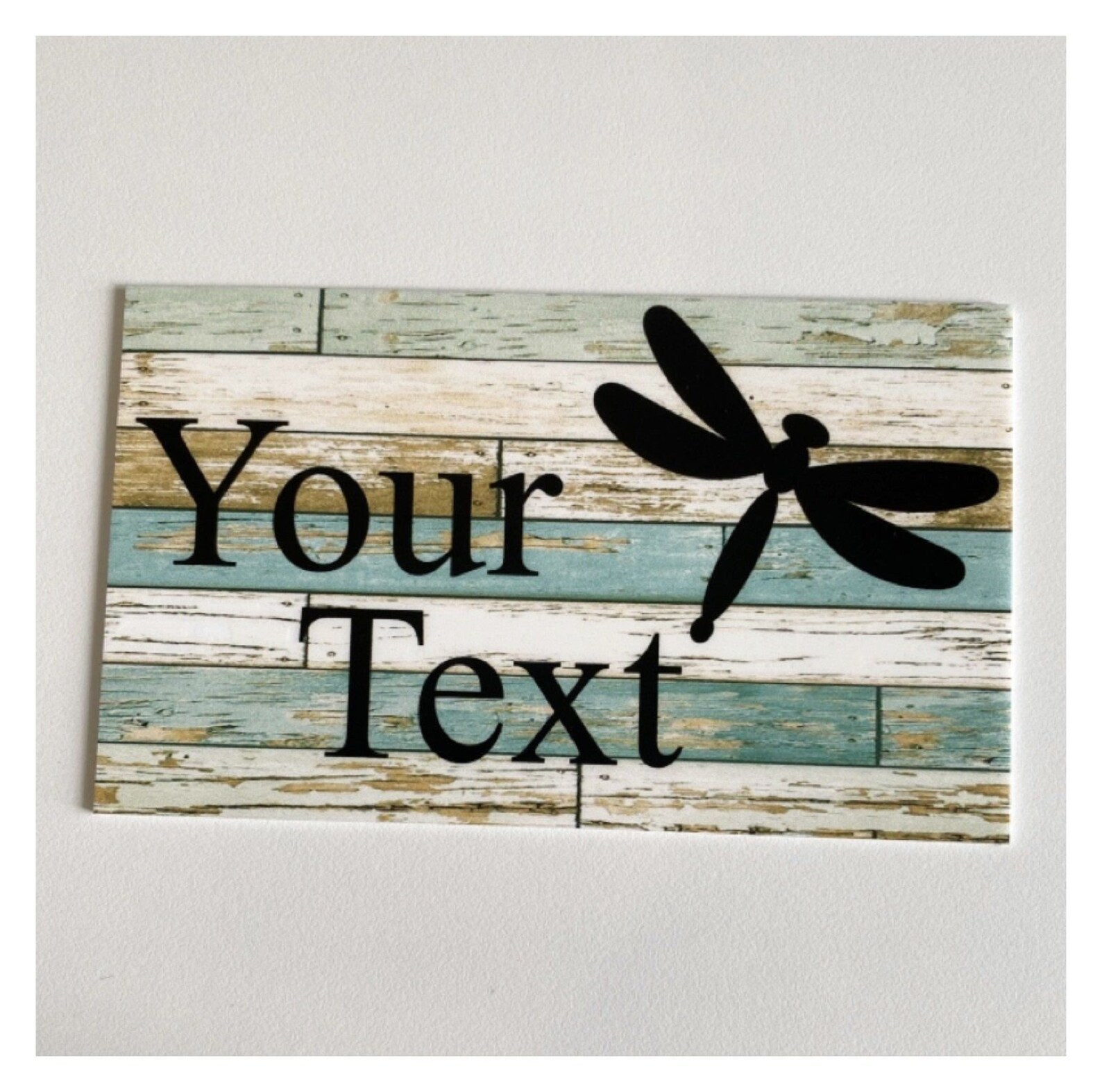 Dragonfly Your Text Custom Wording Sign - Etsy