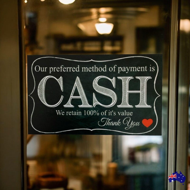 Cash Only Sign - Etsy