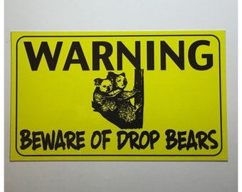 Beware of Bears Sign - Etsy