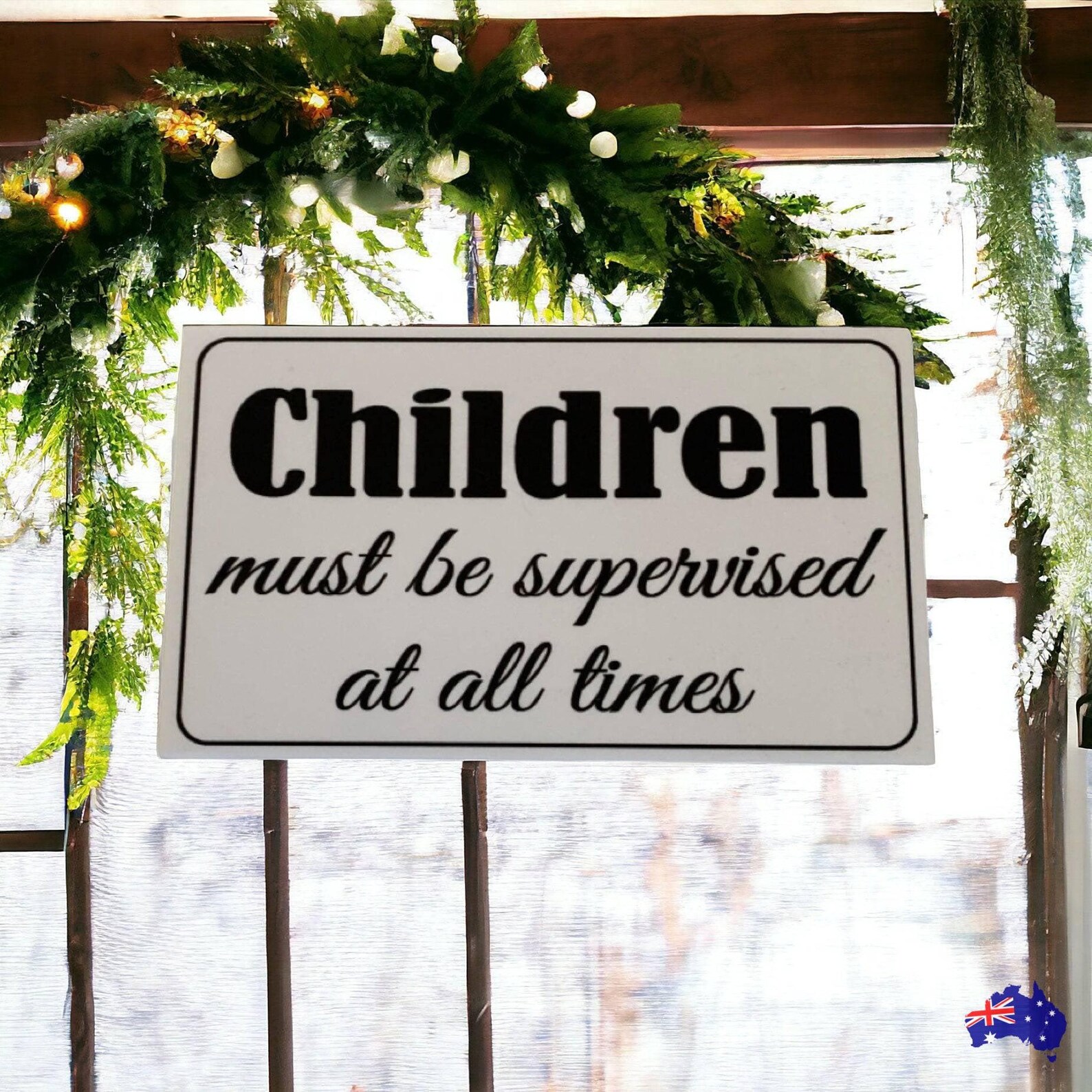 Children Must Be Supervised Business Shop Sign - Etsy