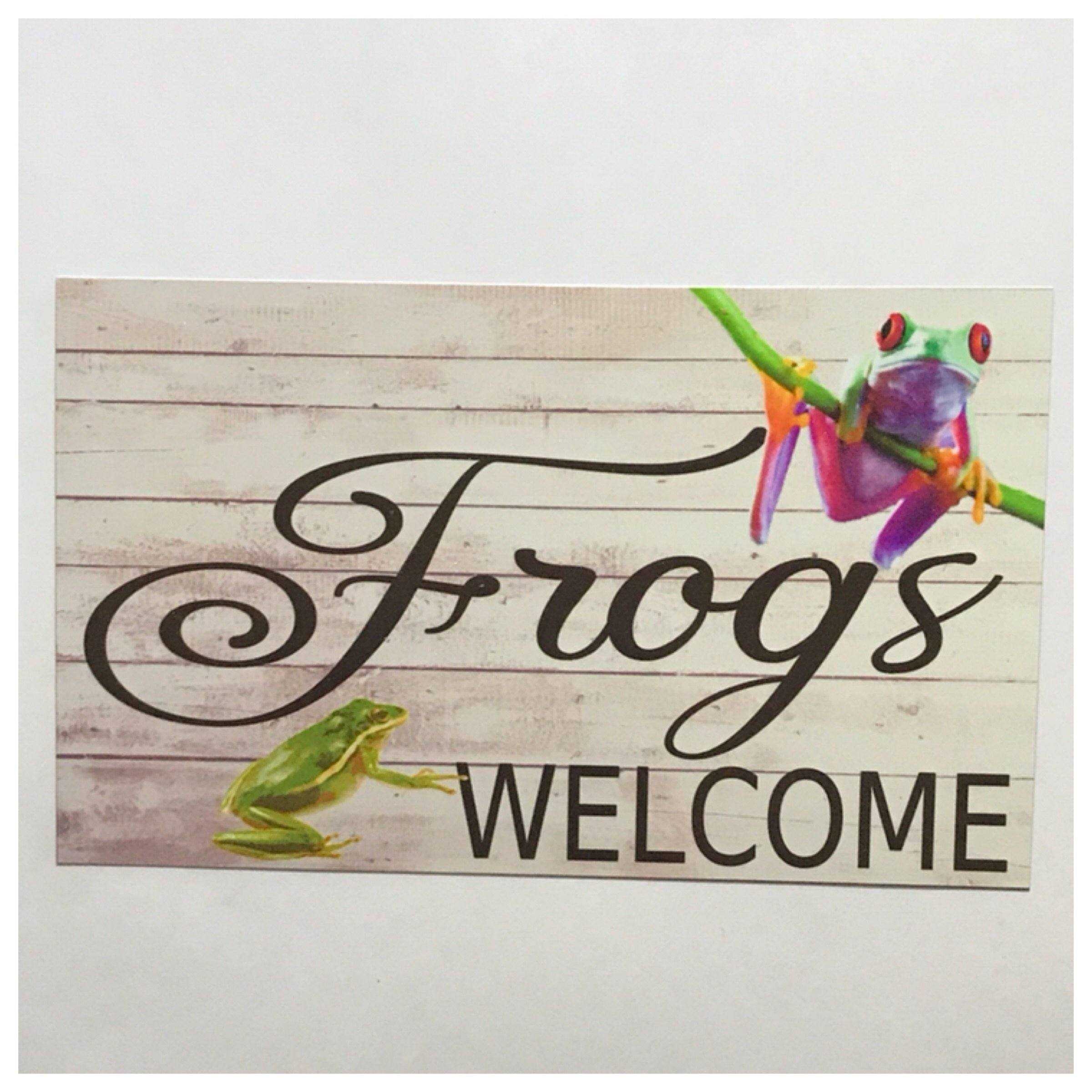 Frogs Welcome Sign | Etsy