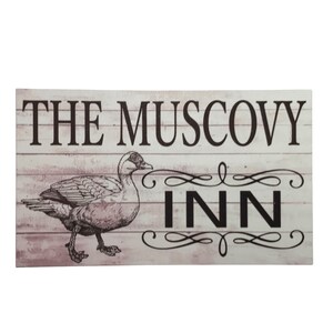 The Muscovy Duck Inn Sign - Etsy