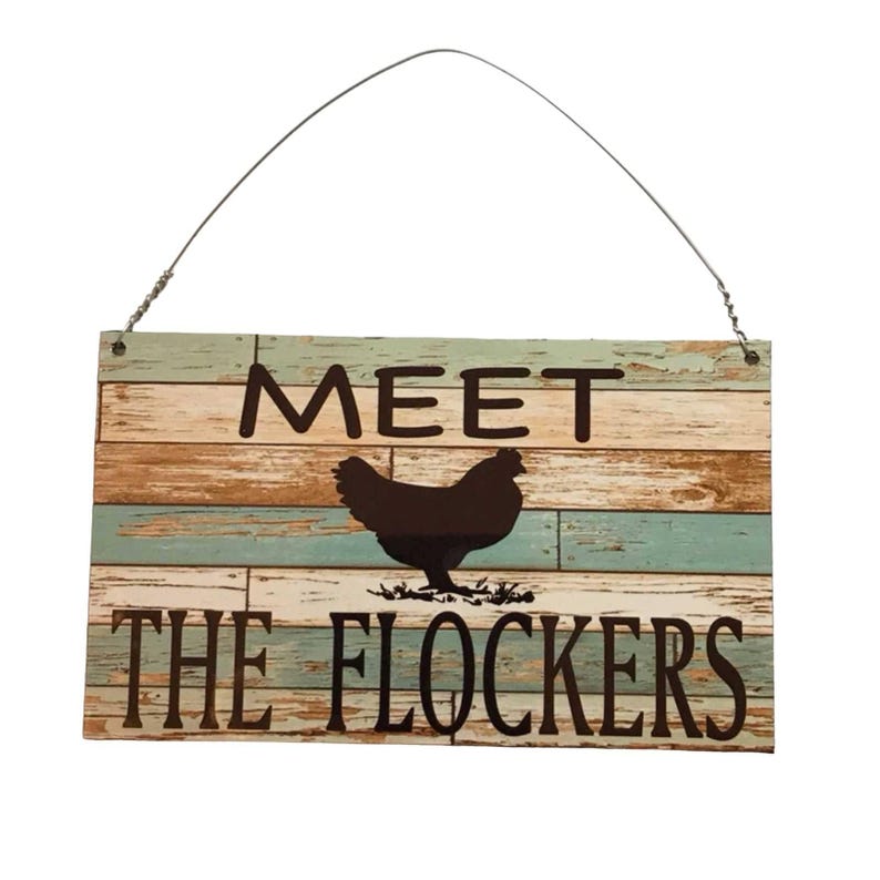 Meet the Flockers Chicken Sign - Etsy