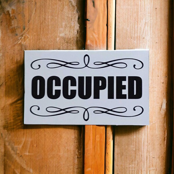 Occupied Office Door Sign - Etsy