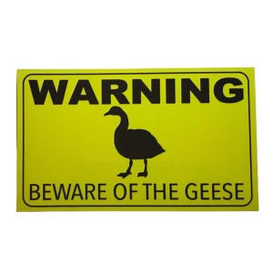 Warning Beware of the Geese Goose Sign - Etsy