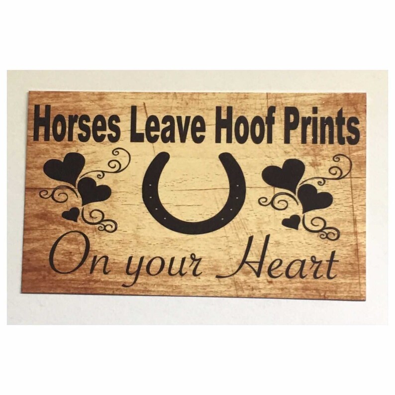 Horses Hoof Prints Stable Horse Sign - Etsy