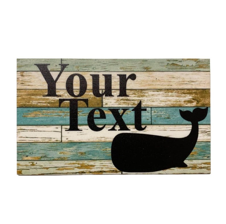 Whale Beach Blue Persoanlised Custom Sign - Etsy
