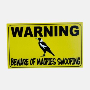 Warning Beware of Magpies Swooping Sign - Etsy