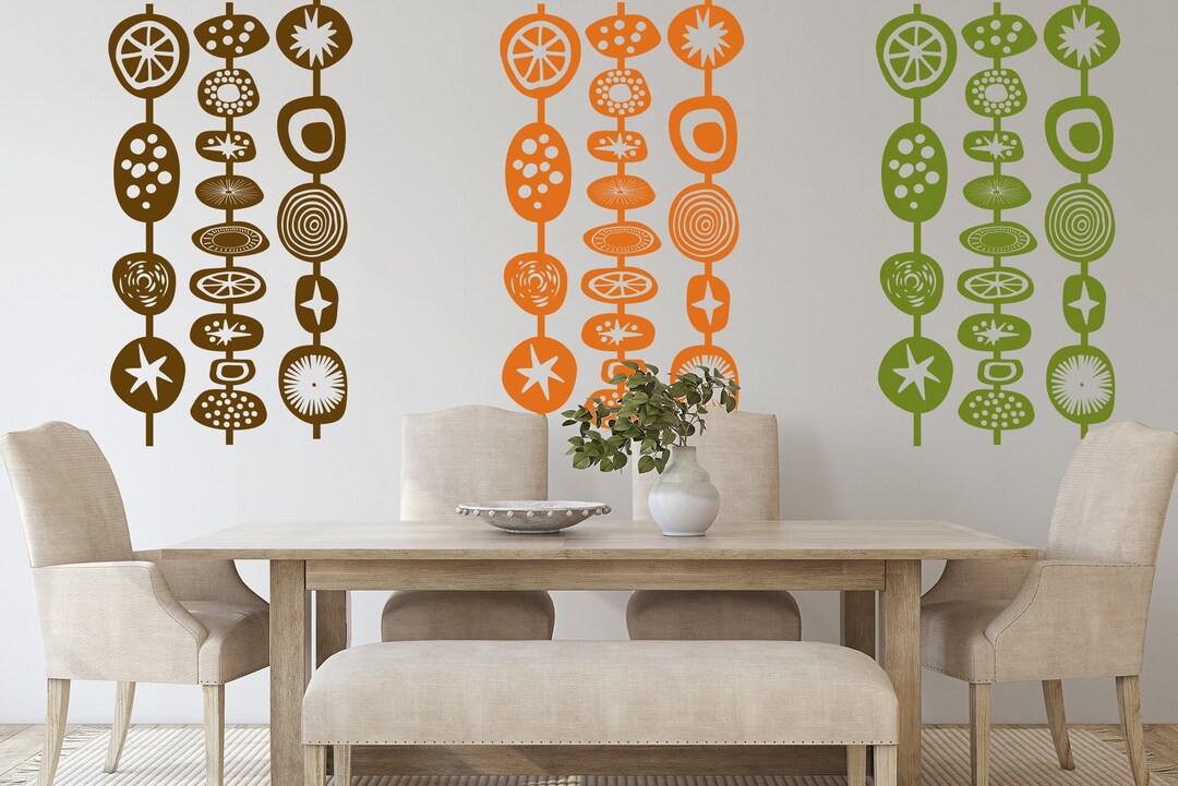 Vintage Retro Fruit, Mid Century, Retro 70s Decor, Oval Shapes and ...