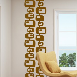 Custom Colors Retro Mid Century Modern Art. Abstract Geometric Seamless ...