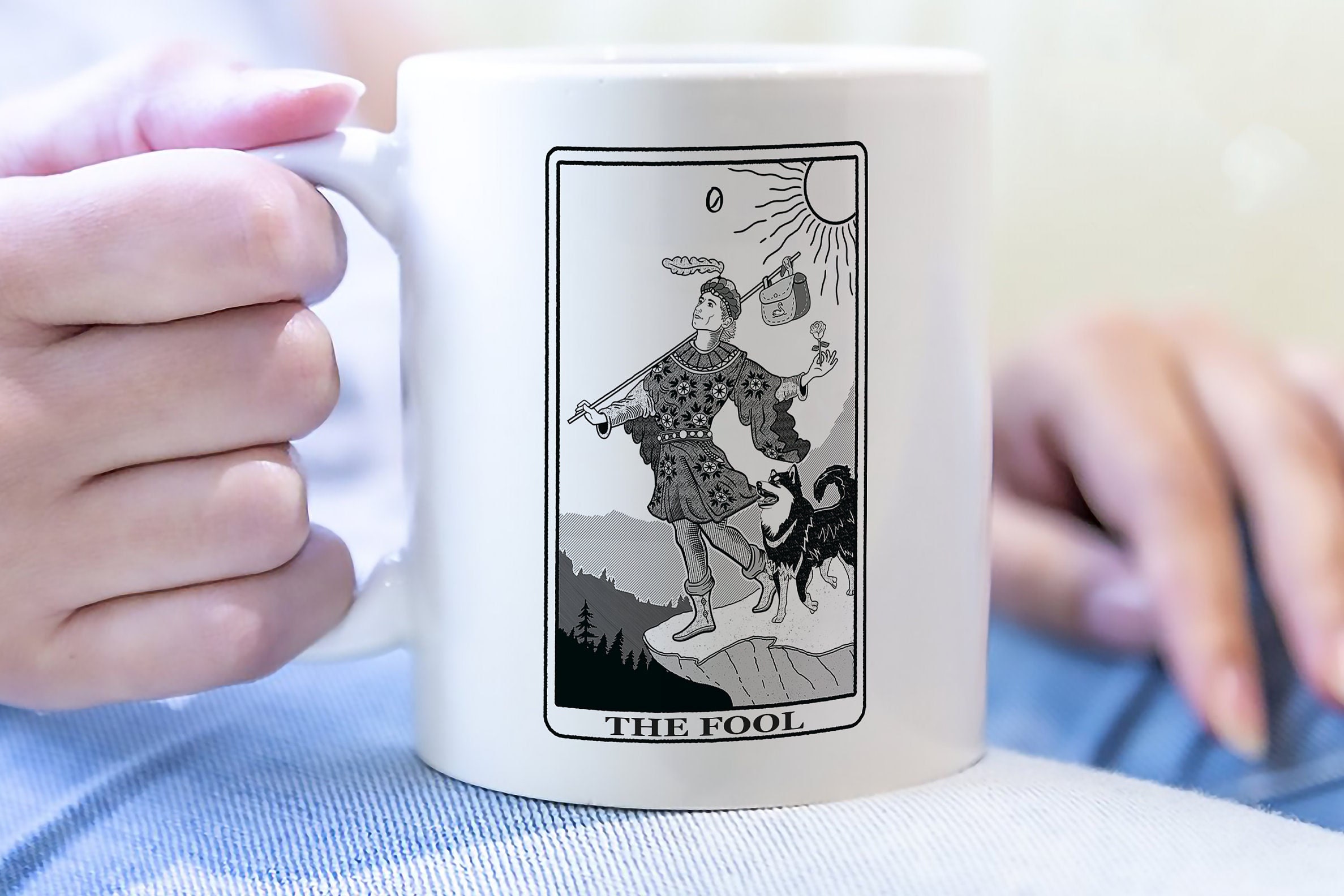 The Fool Tarot Card Coffee Mug Tarot the Fool Funny Mug - Etsy
