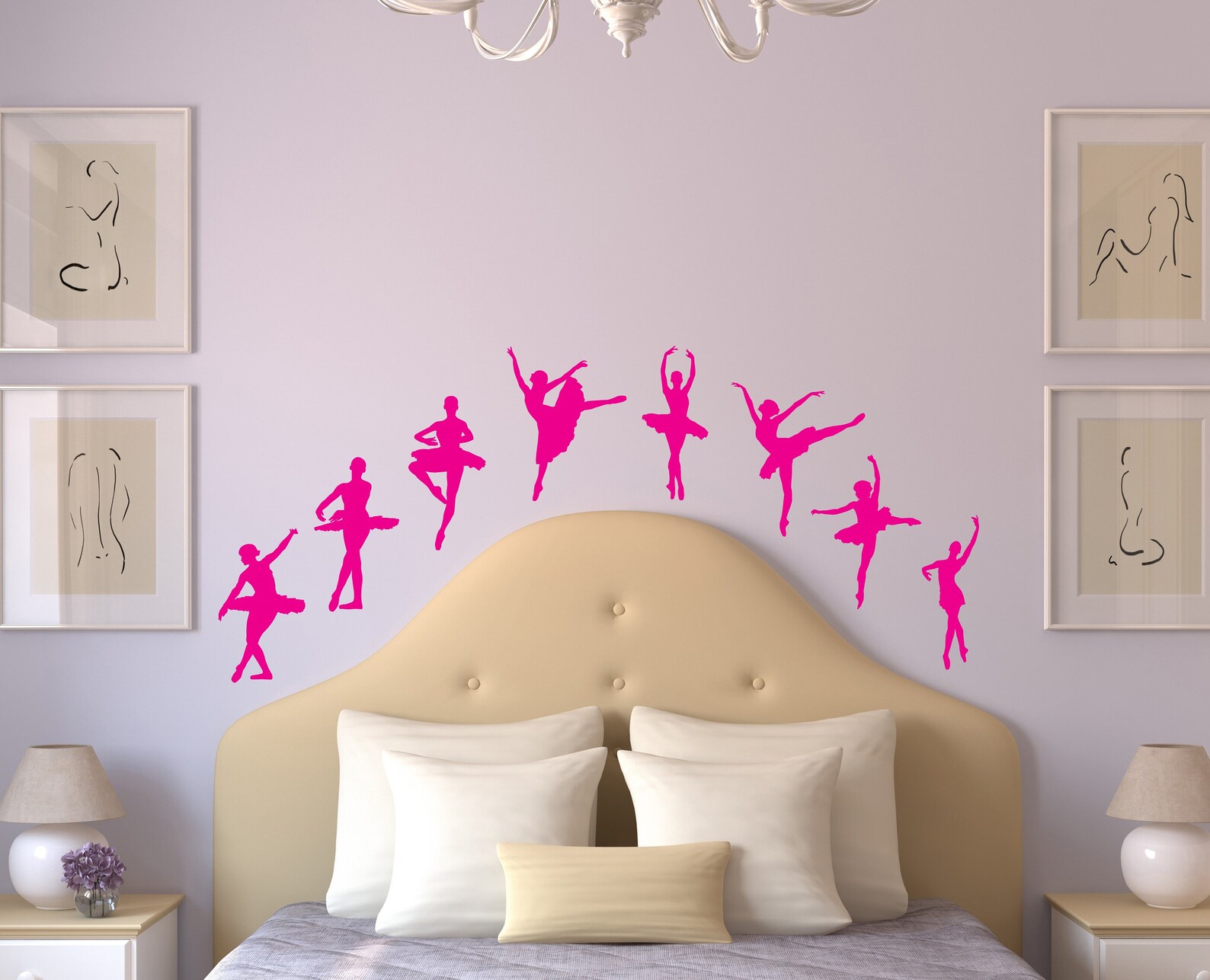 8 Ballet Dancer Ballerina Wall Stickers Decals Wall Decal - Etsy