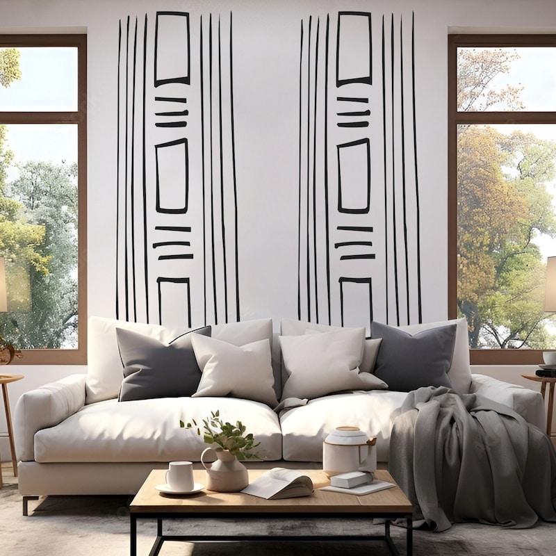 Modern Wall Decal - Etsy