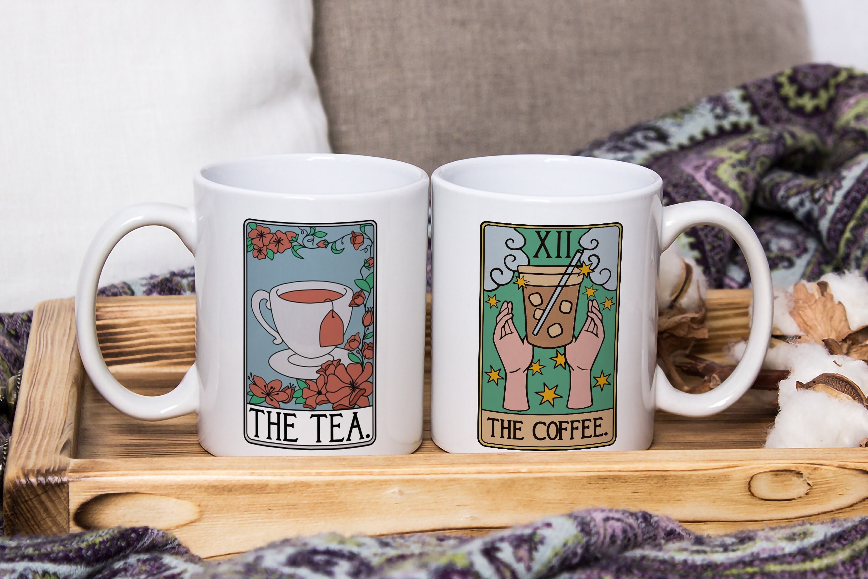 The Tea and Coffee Tarot Mug Tarot Card Coffee Mug Funny - Etsy