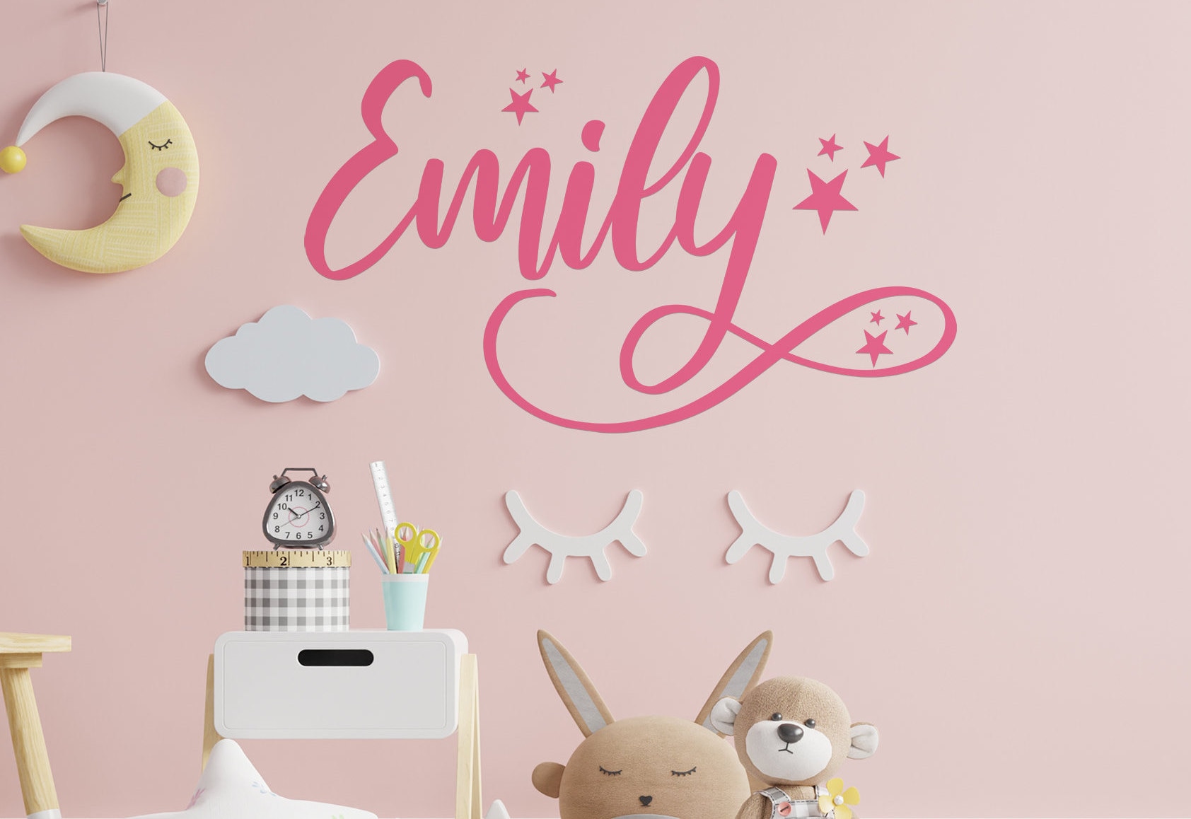 Personalized Wall Decal Girl Name Wall Decal Nursery Wall | Etsy