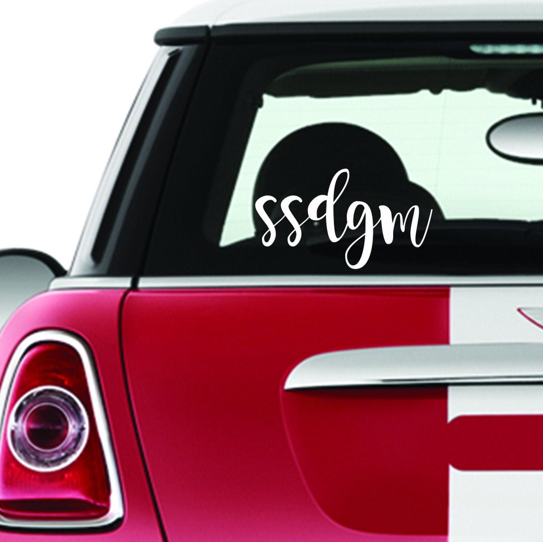 SSDGM Vinyl Decal, My Favorite Murder Sticker, Car Window Decor (4x8 ...