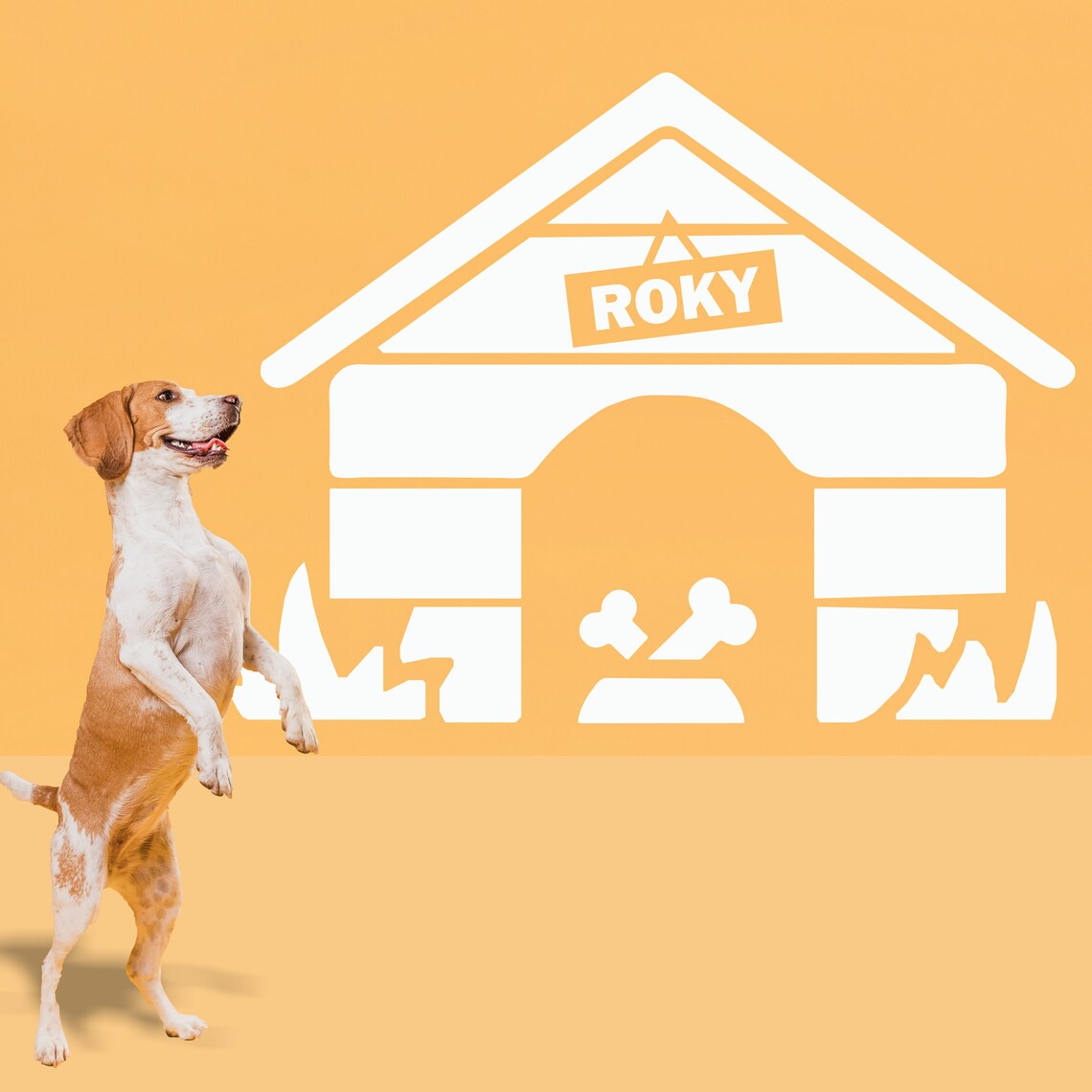 Personalized Dog House Wall Decal Custom Vinyl Art Stickers | Etsy