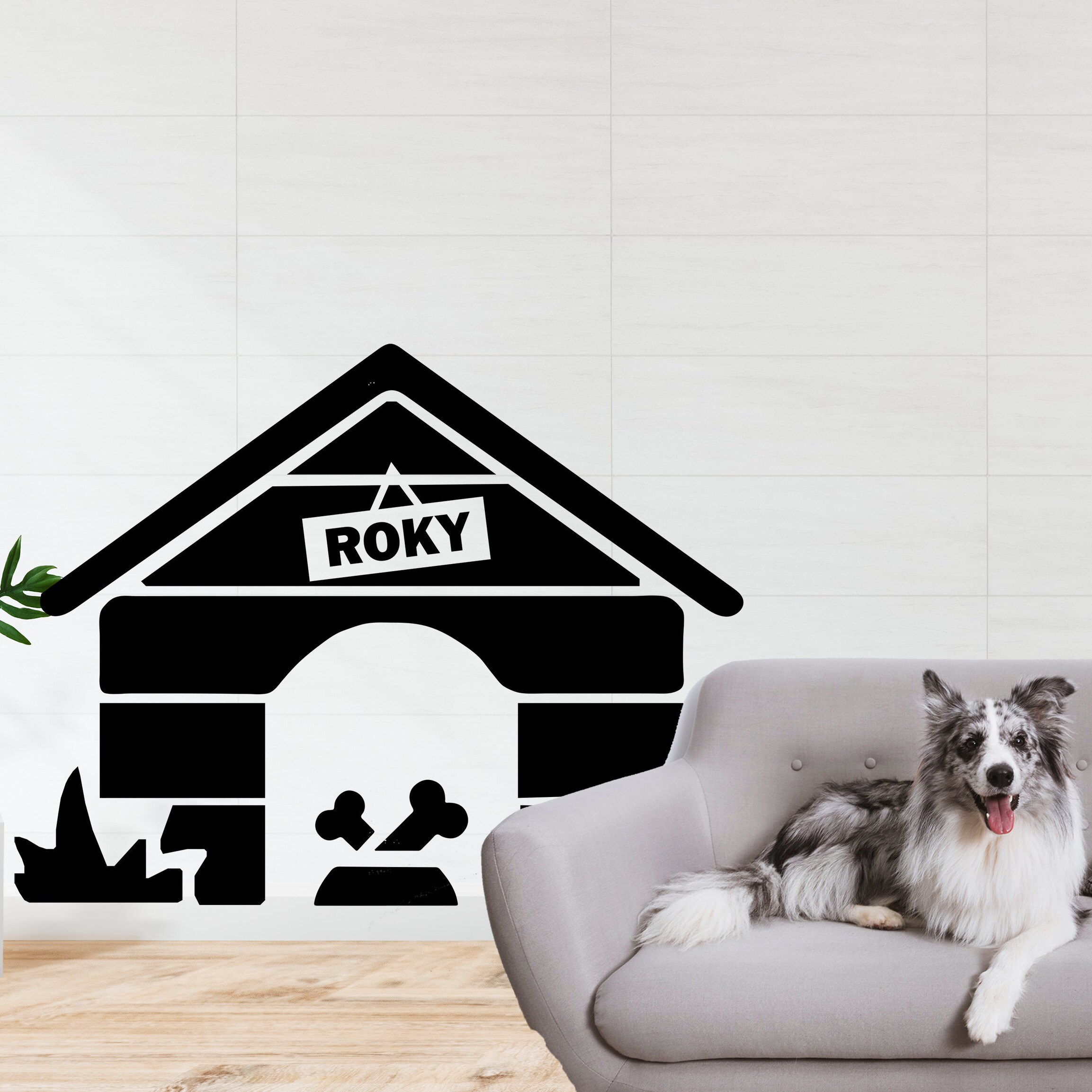Personalized Dog House Wall Decal Custom Vinyl Art Stickers | Etsy
