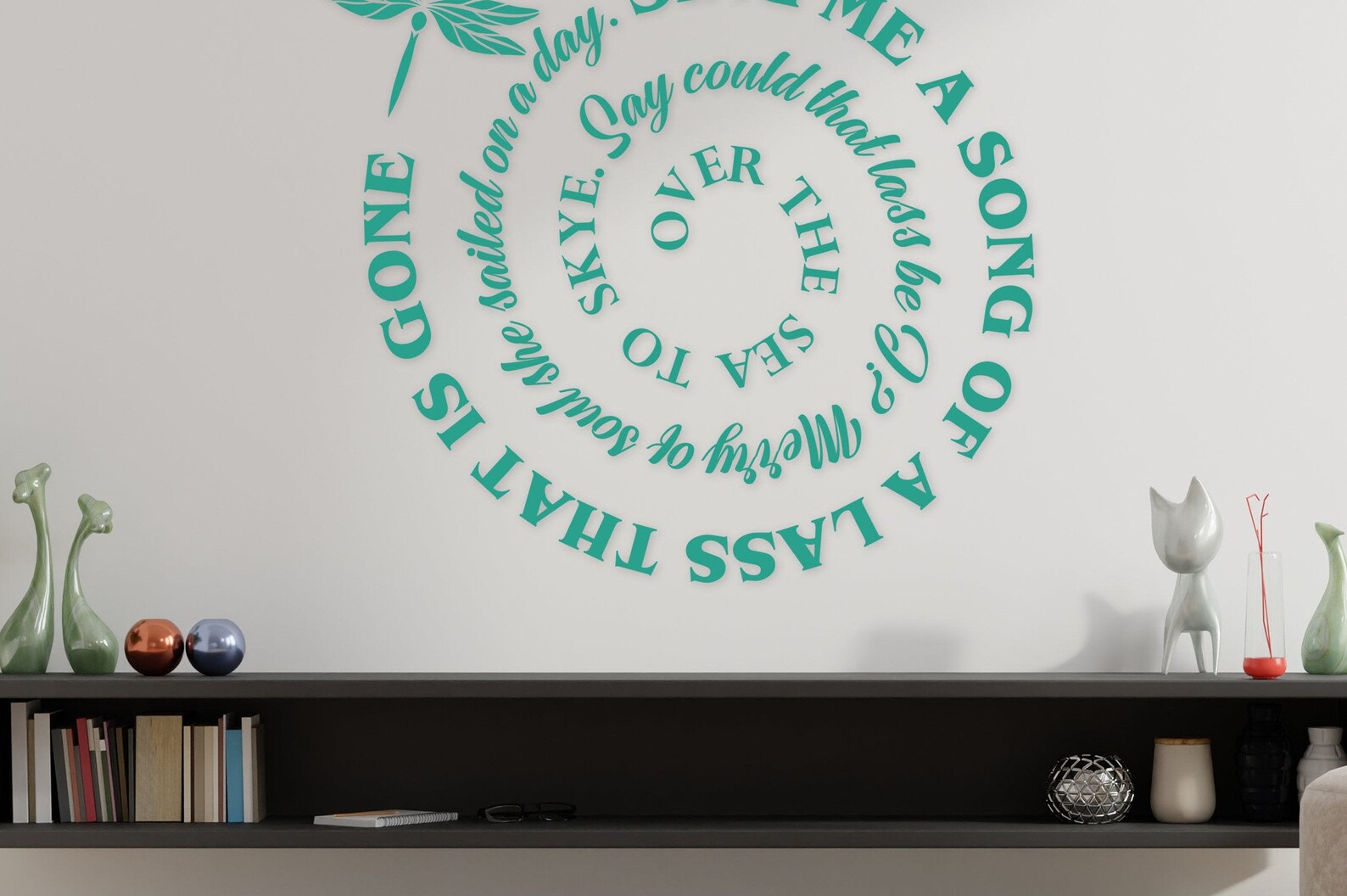 Outlander Spiral Wall Decal Quote Wall Decal Sassenach | Etsy