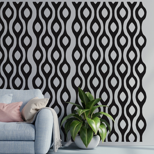 Abstract Wall Decal - Etsy