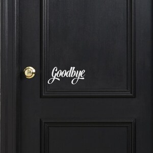 Door Decal, Hello and Goodbye Door Decal, Hello Decal, Goodbye Decal ...