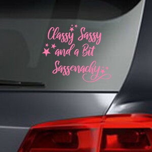 Window Car Decal, Classy Sassy and a Bit Sassenachy, Sassenach ...