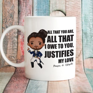 Set 6 Hamilton Lyrics Mugs, Love Discriminate, Hamilton Lyrics ...