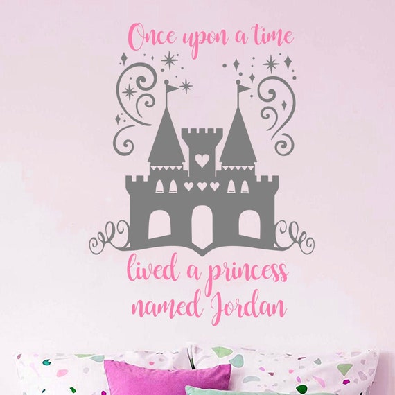 Princess Castle Custom Decal Once Upon a Time Lived a - Etsy