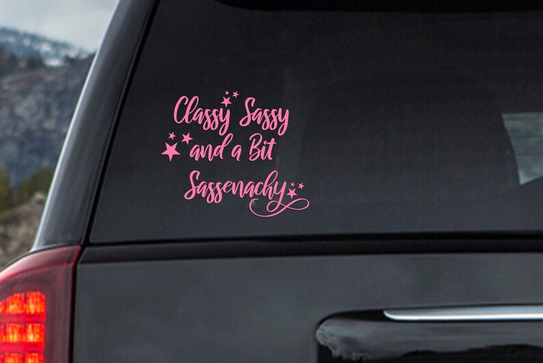 Window Car Decal Classy Sassy and a Bit Sassenachy | Etsy