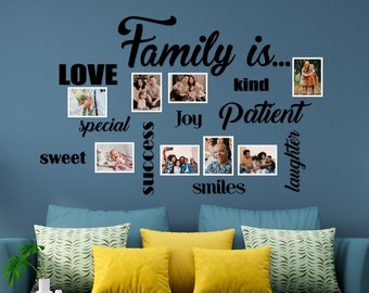 Family Wall Words - Etsy