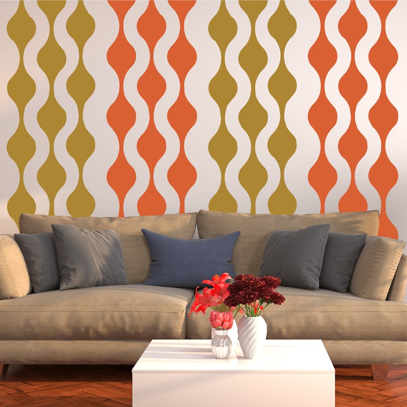 Retro Wall Decal - Etsy