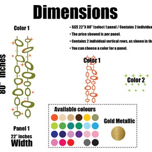 Mid-century Modern Star Chain Pattern, Mid Century Modern Wall Decal ...