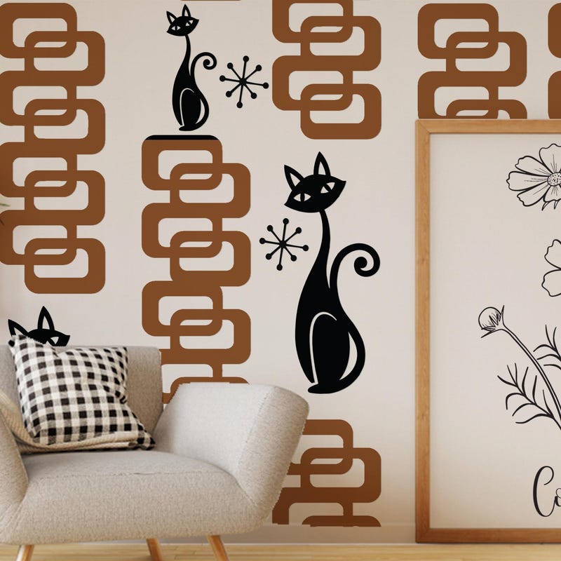 Cat Wall Decals - Etsy