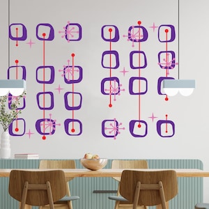 Retro 70s Seamless Pattern Mid Century, Retro 70s Decor, Wall Panels ...
