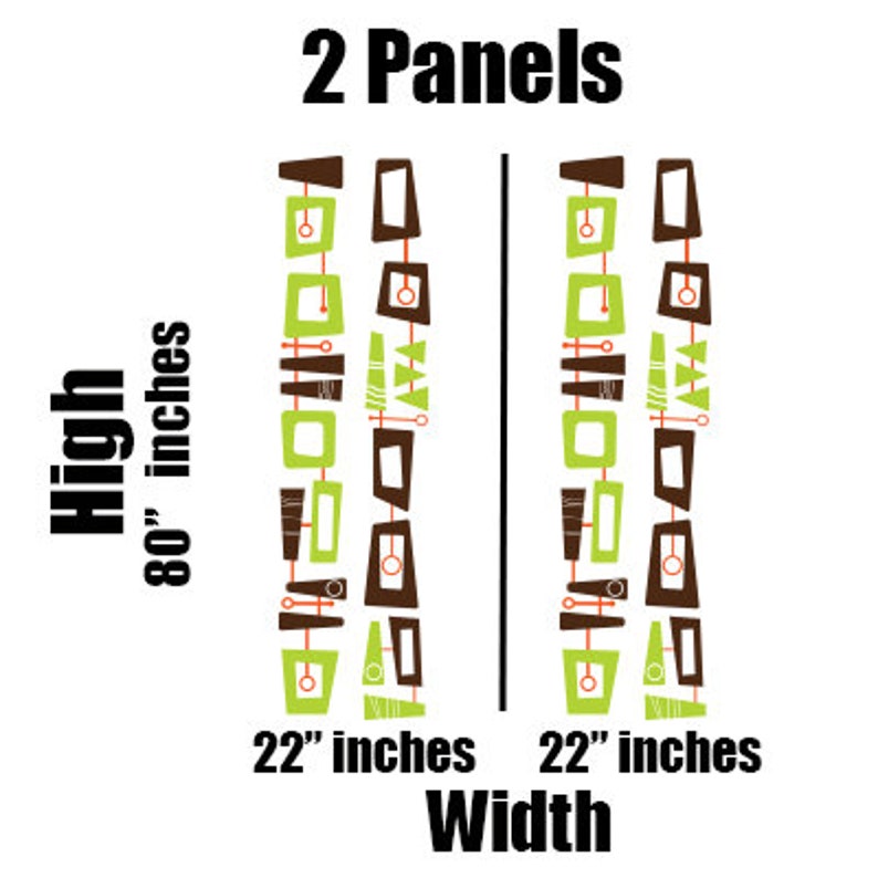 Mid-century Minimalist Forms Custom 3 Colors Rectangles - Etsy