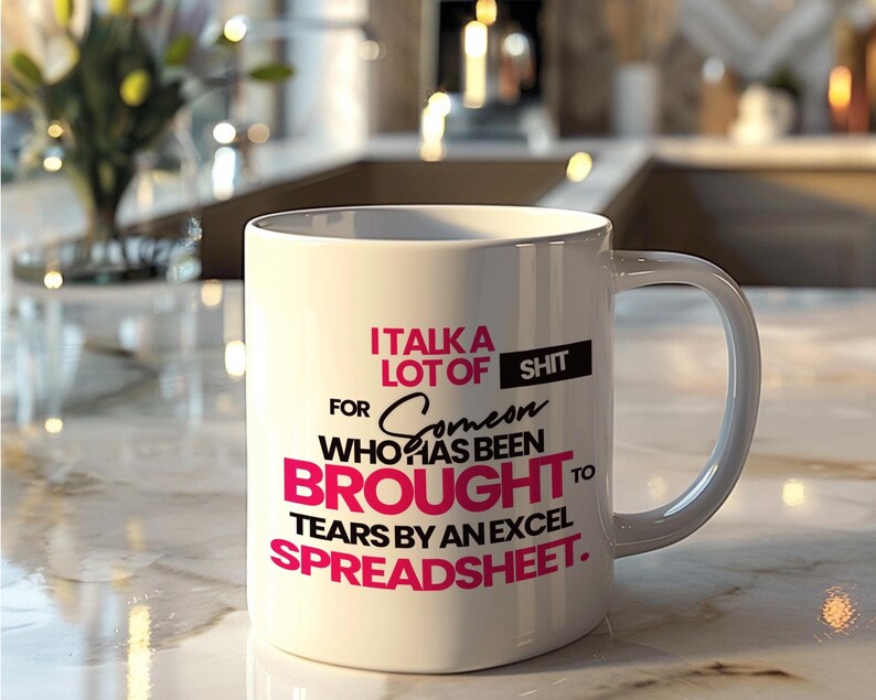 Excel Spreadsheet Mug | Funny Office Humor, Sarcastic Coworker Gift - Etsy