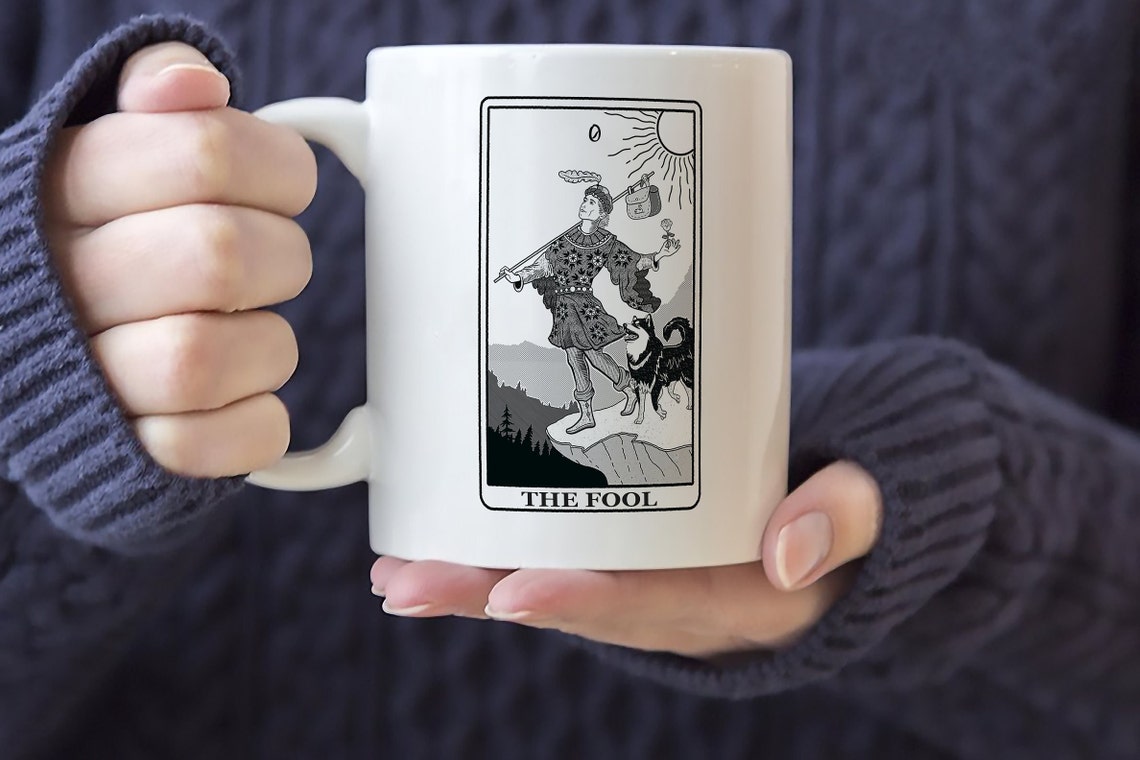 The Fool Tarot Card Coffee Mug Tarot the Fool Funny Mug - Etsy