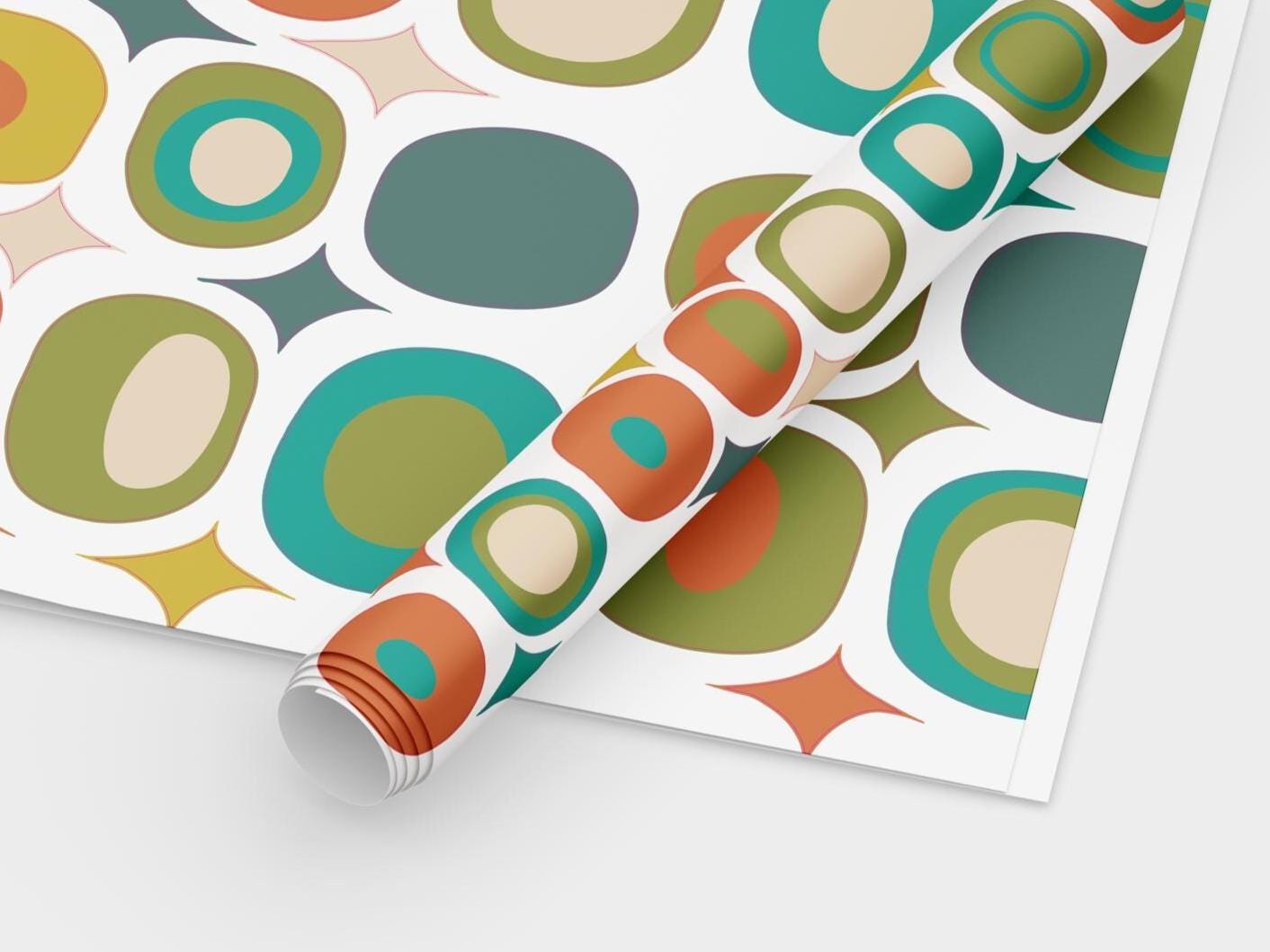 Retro Bohemians of the 60s Mid-century Wall Decal | Peel and Stick ...